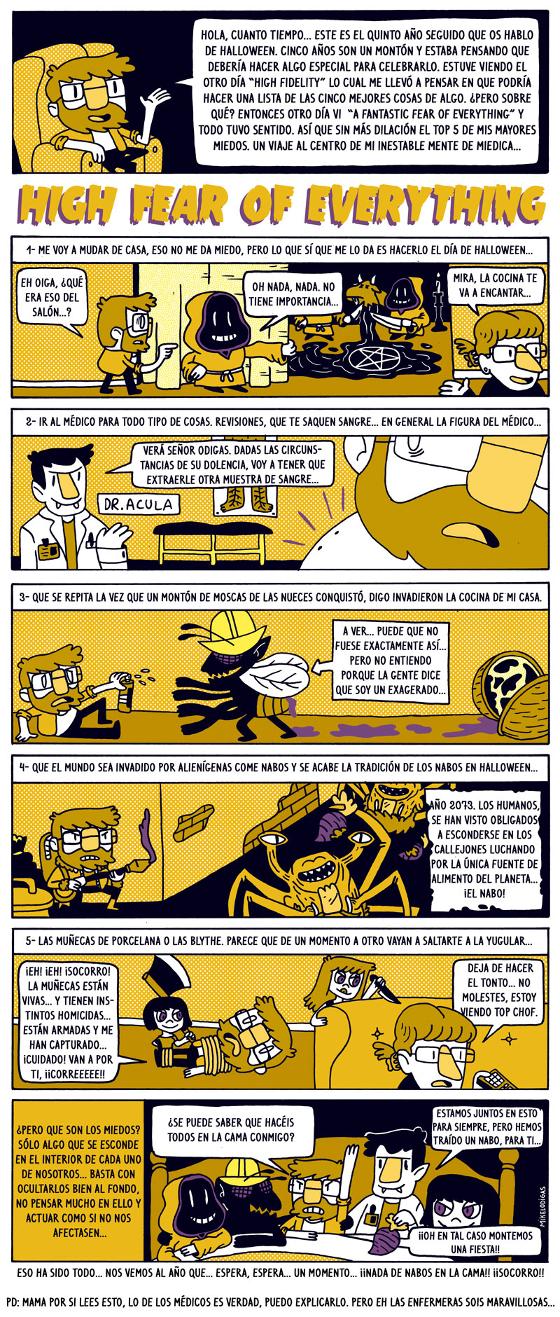 High Fear of Everything. Un cómic de Mikel Álvarez - The Sky Was Pink